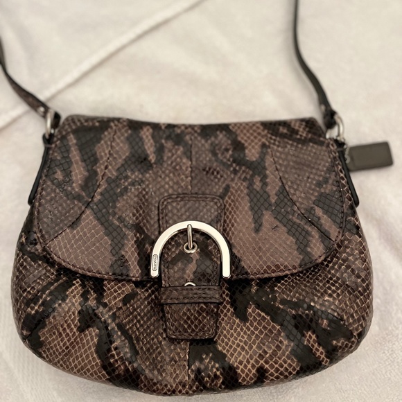 Coach | Bags | Coach Snake Skin Crossbody Purse | Poshmark